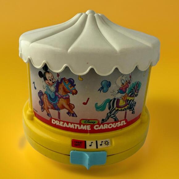 Disney | Toys | Vintage Disney Mickey Mouse Dreamtime Carousel ...